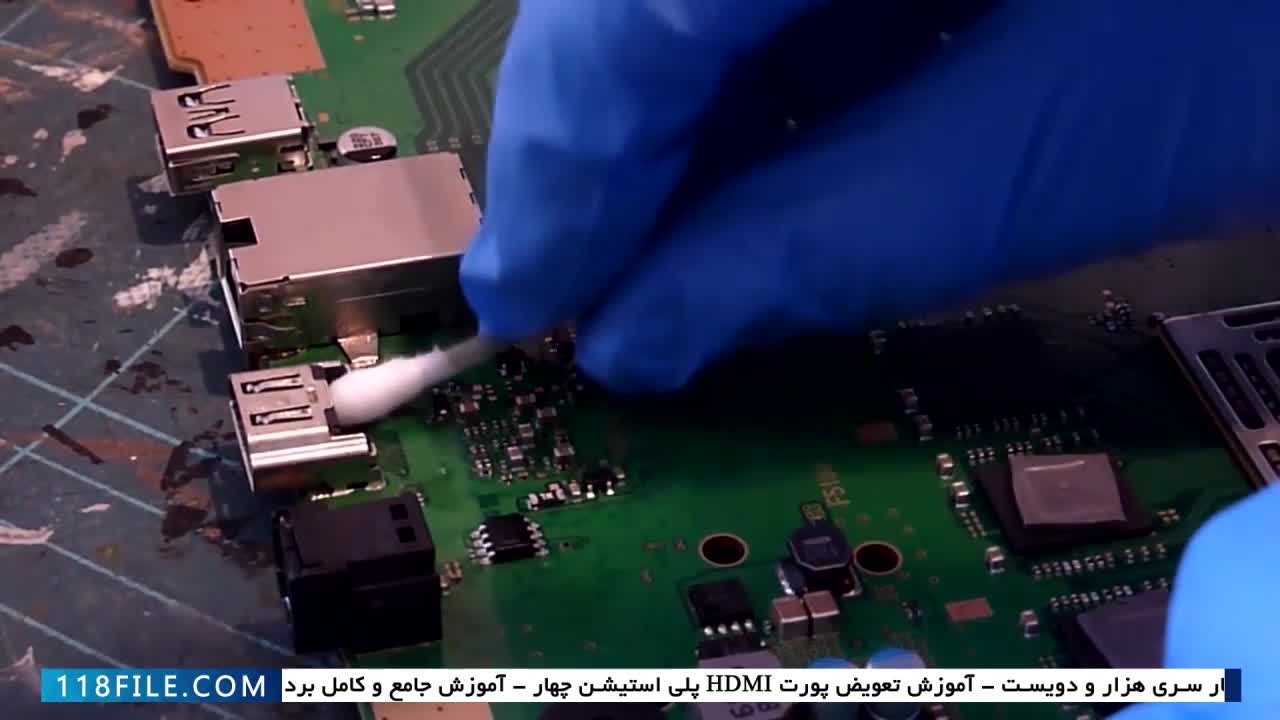 آموزش تعمیرات پلی استیشن آموزش تعمیر کنسول بازی چراغ سفید مرگ در پلی
